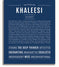 Khaleesi Personalized Name Meaning Art Prints – Name Stories