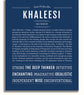 Khaleesi | Name Art Print – Name Stories