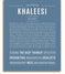 Khaleesi Personalized Name Meaning Art Prints – Name Stories