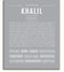 Khalil | Name Art Print – Name Stories