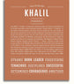 Khalil | Name Art Print – Name Stories