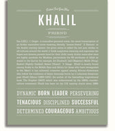 Khalil | Name Art Print – Name Stories