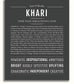 Khari Personalized Name Meaning Art Prints – Name Stories