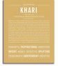 Khari | Name Art Print – Name Stories