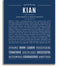 Kian | Name Art Print – Name Stories