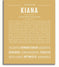 Kiana | Name Art Print – Name Stories