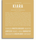 Kiara | Name Art Print – Name Stories