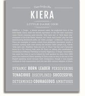 Kiera | Name Art Print – Name Stories