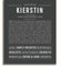 Kierstin | Name Art Print – Name Stories