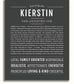 Kierstin | Name Art Print – Name Stories
