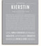 Kierstin | Name Art Print – Name Stories