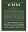 Kierstin | Name Art Print – Name Stories