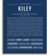 Kiley | Name Art Print – Name Stories