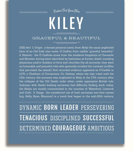 Kiley | Name Art Print – Name Stories