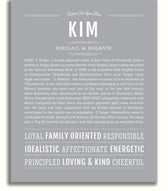 Kim | Name Art Print – Name Stories