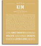 Kim | Name Art Print – Name Stories