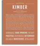Kimber | Name Art Print – Name Stories