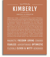 Kimberly | Name Art Print – Name Stories