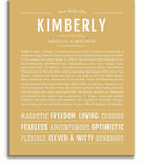 Kimberly | Name Art Print – Name Stories