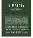 Kimberly | Name Art Print – Name Stories