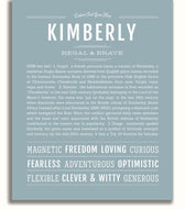 Kimberly | Name Art Print – Name Stories