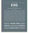 King Personalized Name Meaning Art Prints – Name Stories
