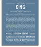 King | Name Art Print – Name Stories