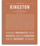 Kingston | Name Art Print – Name Stories