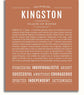 Kingston | Name Art Print – Name Stories