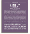 Kinley | Name Art Print – Name Stories