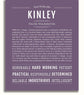 Kinley Personalized Name Meaning Art Prints – Name Stories