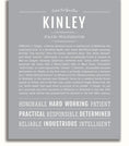 Kinley | Name Art Print – Name Stories