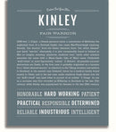 Kinley | Name Art Print – Name Stories
