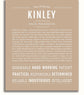 Kinley | Name Art Print – Name Stories