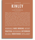 Kinley | Name Art Print – Name Stories