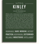 Kinley | Name Art Print – Name Stories