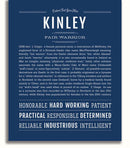 Kinley | Name Art Print – Name Stories