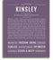 Kinsley | Name Art Print – Name Stories
