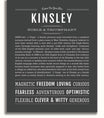 Kinsley | Name Art Print – Name Stories