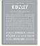 Kinzley | Name Art Print – Name Stories