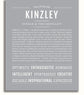 Kinzley | Name Art Print – Name Stories