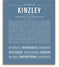 Kinzley | Name Art Print – Name Stories