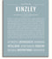 Kinzley | Name Art Print – Name Stories