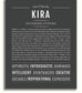 Kira Personalized Name Meaning Art Prints – Name Stories