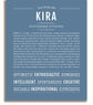 Kira Personalized Name Meaning Art Prints – Name Stories
