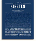 Kirsten | Name Art Print – Name Stories