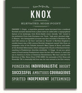 Knox | Name Art Print – Name Stories