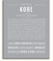 Kobe | Name Art Print – Name Stories