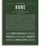 Kobe | Name Art Print – Name Stories