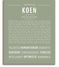 Koen | Name Art Print – Name Stories